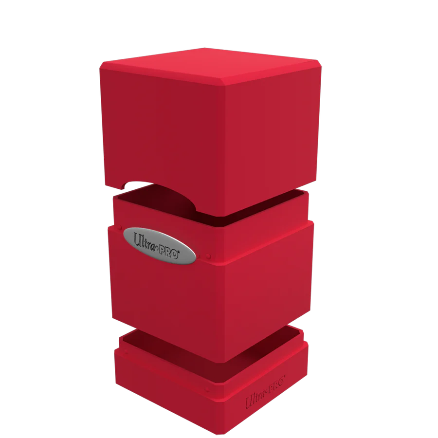 ULTRA PRO - Classic Satin Tower Deck Box: Apple Red – Gamesmart